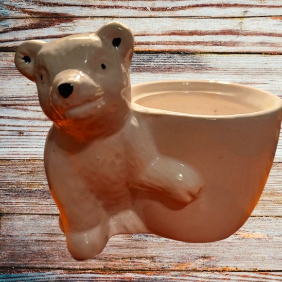 unknown | Other | Vintage Polar Bear Flower Pot | Poshmark